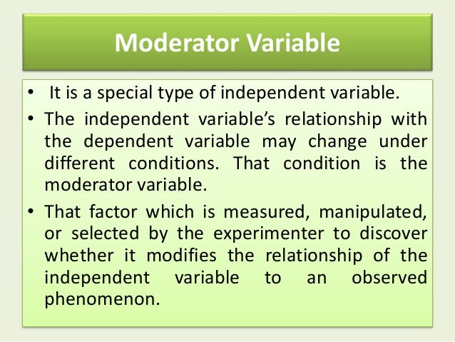 Types of variables in research