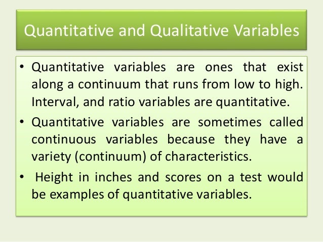 Types of variables in research