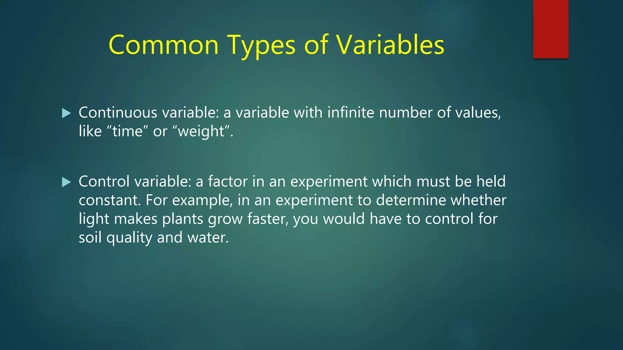 Types Of Variables In Statistics Pptx Technology And Computing