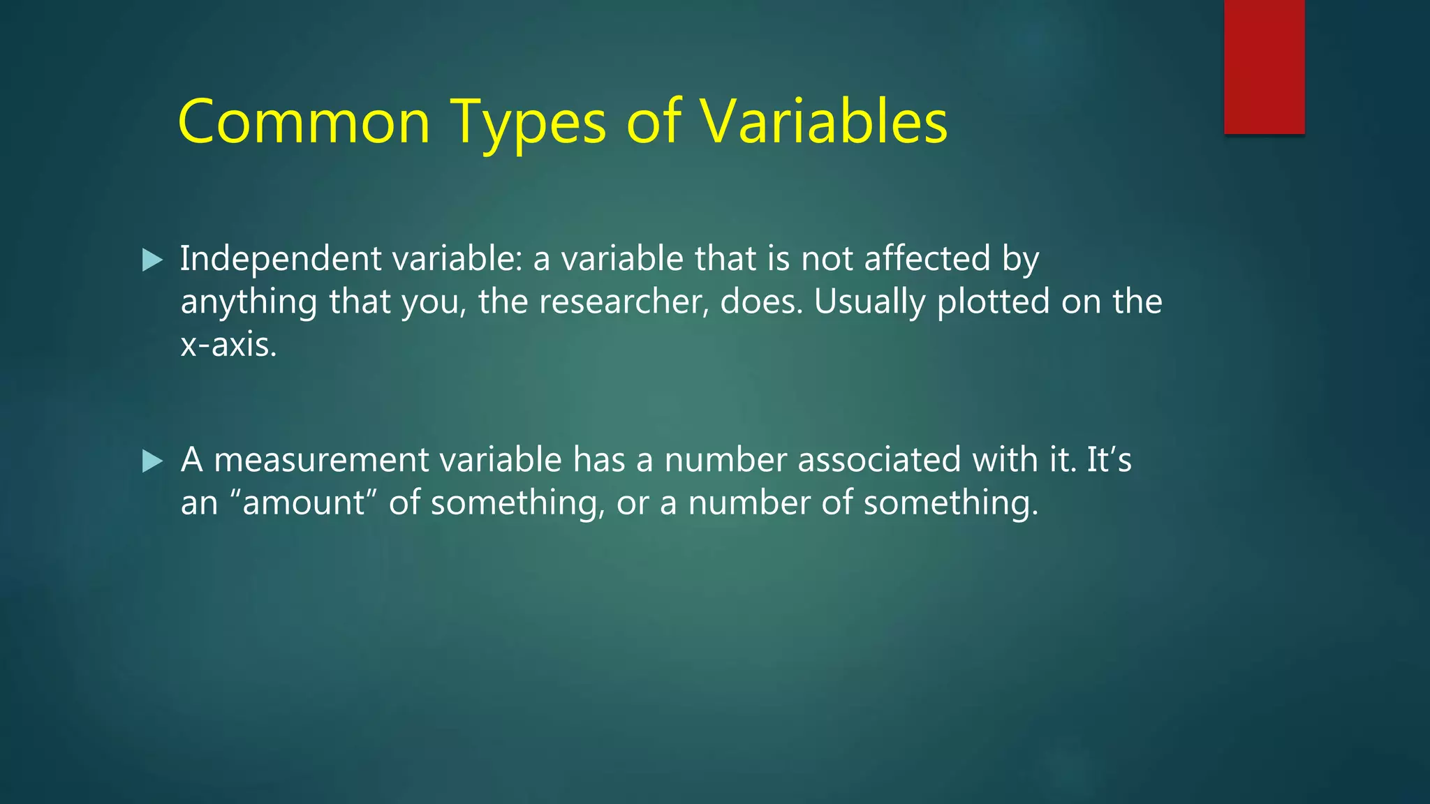 Types Of Variables In Statistics Pptx Technology And Computing