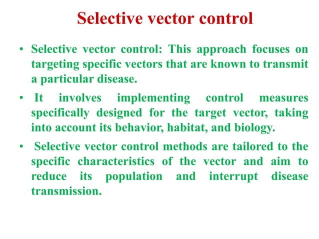 Types of vector control. 0123456788.pptx | Environment | Science
