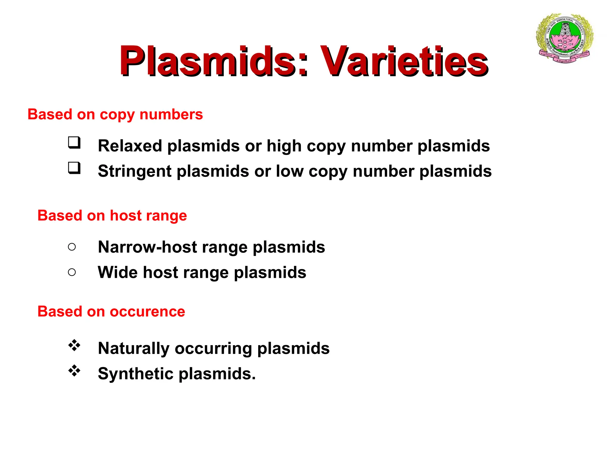 Types of cloning Vectors for gene transfer | PPT