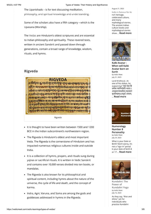types of vedas | PDF