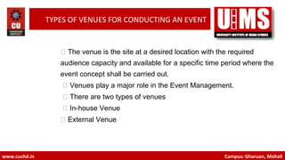 Types of venue | PPT