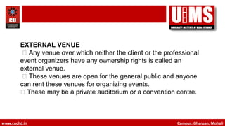 Types of venue | PPT