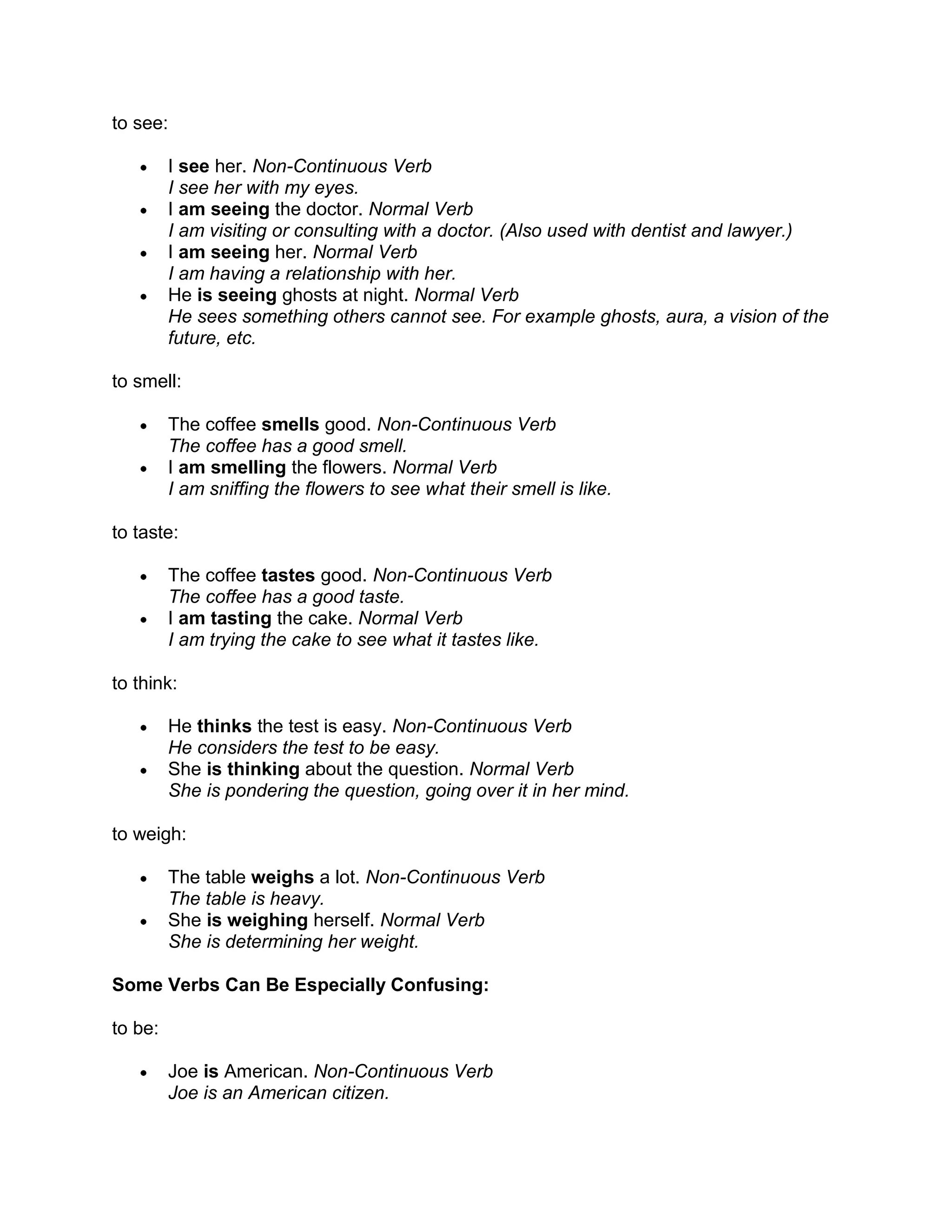 Types of verb1 | DOCX