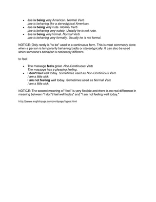 Types of verb1 | DOCX