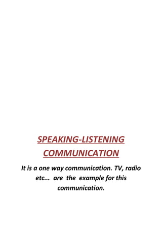 Types of verbal communication manju ppt | DOCX