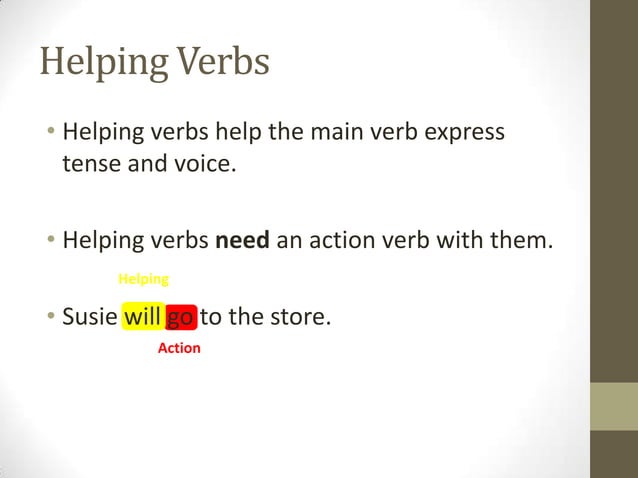 Types of Verbs | PPTX