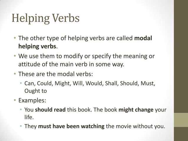 Types of Verbs | PPTX