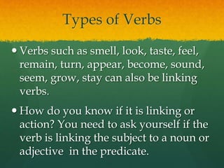Types of verbs | PPTX