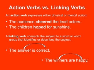 Types of Verbs for high school students! | PPTX