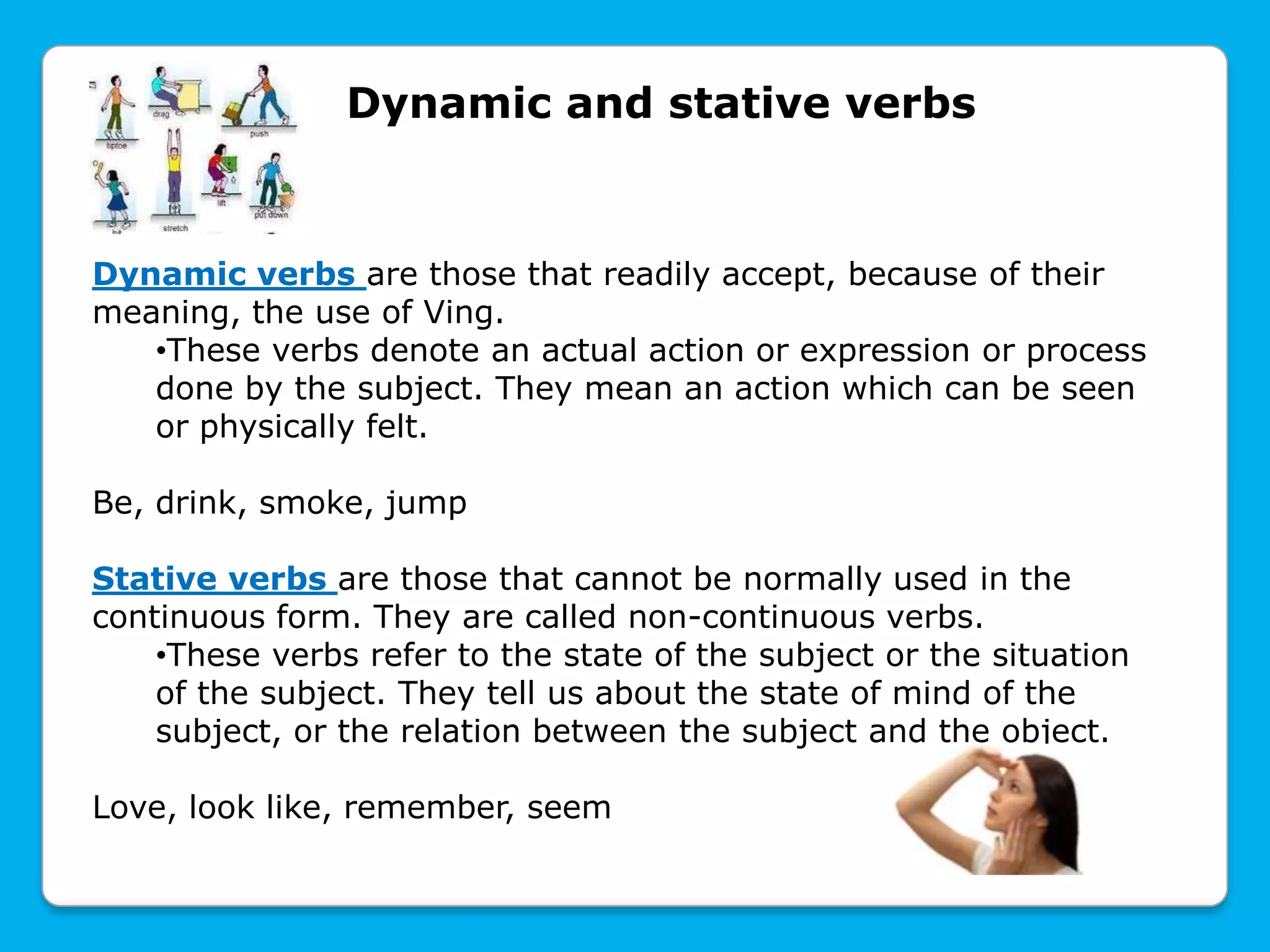 Types of verbs according to form | PPTX