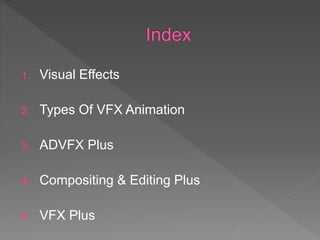 Types of vfx animation courses | PPTX | Computer Animation | Computer ...