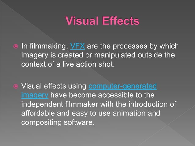 Types of vfx animation courses | PPTX | Computer Animation | Computer ...