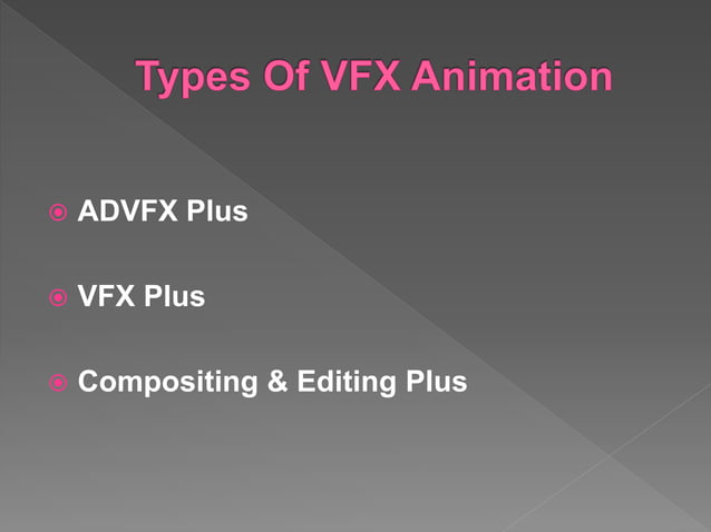 Types of vfx animation courses | PPTX | Computer Animation | Computer ...