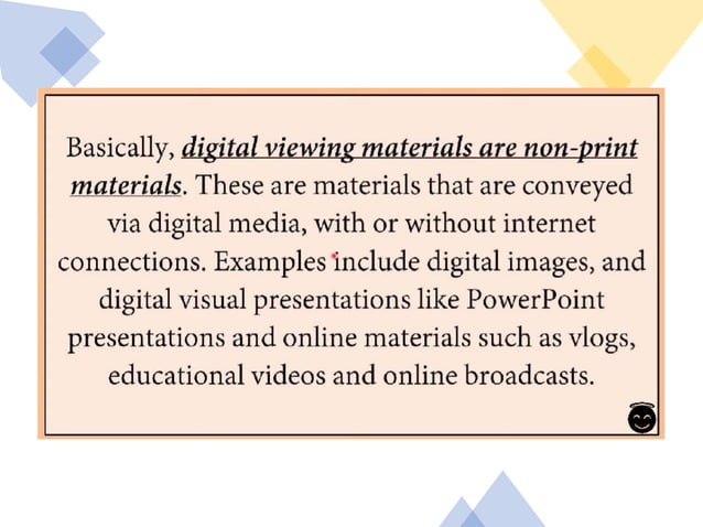 Types of Viewing Materials.pptx | Technology & Computing