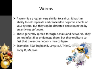 Types of Virus & Anti-virus | PPTX