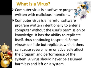 Types of Virus & Anti-virus | PPTX