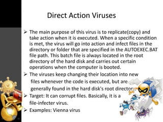 Types of Virus & Anti-virus | PPTX