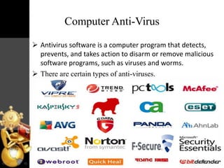 Types Of Computer Antiviruses