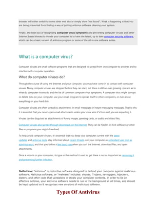 Types of viruses | PDF