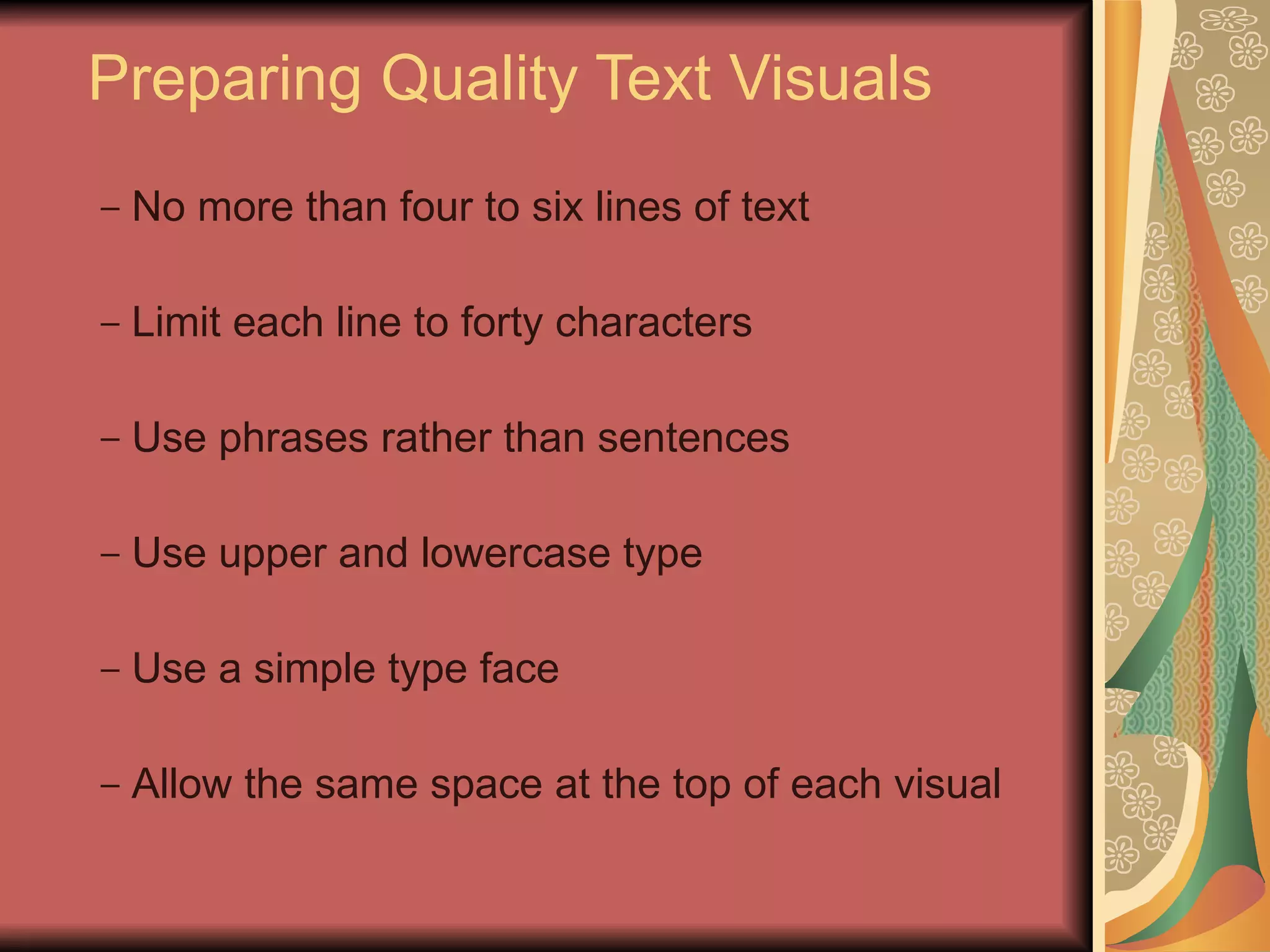 Professional visual aids | PPT