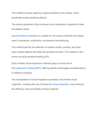 Types of Visual Inspection | PDF