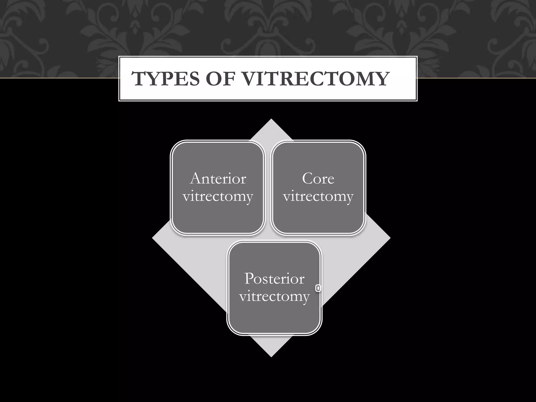 Types of vitrectomy ,indication s and complications | PPTX