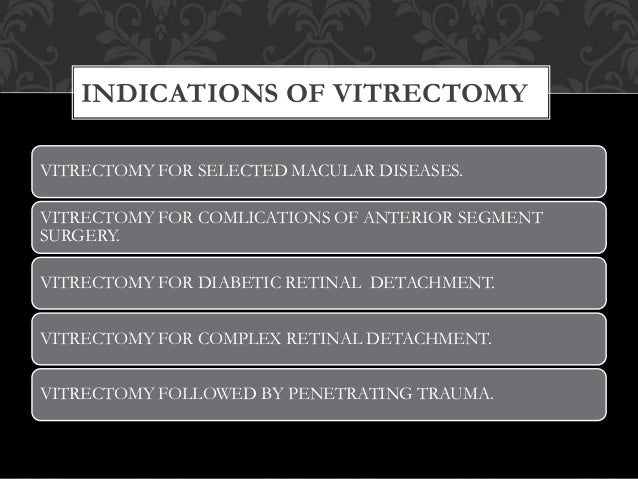 Vitrectomy Cpt Code Solved The Patient Is Brought To The OR For