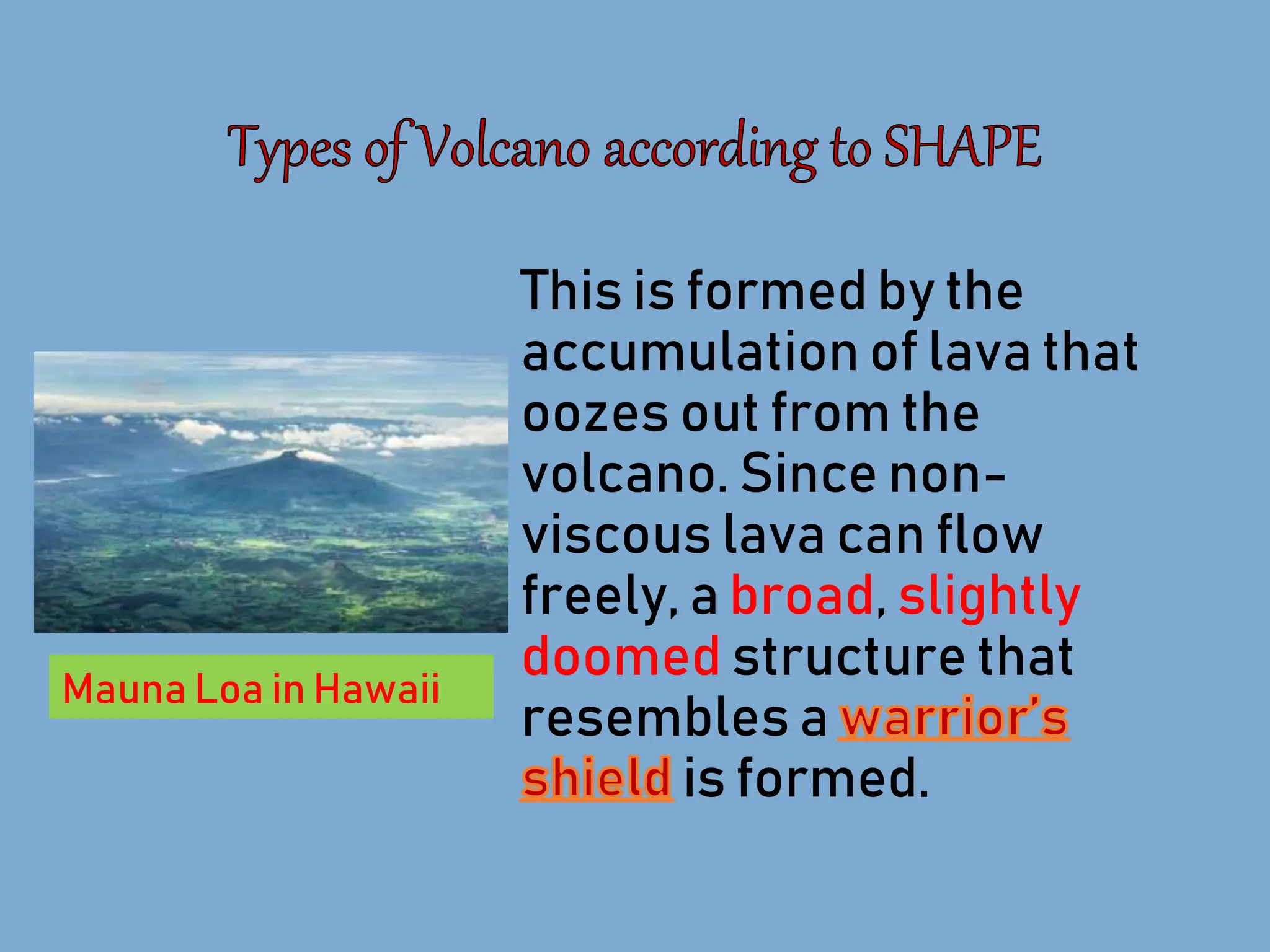 types of volcano according to structures | PPTX