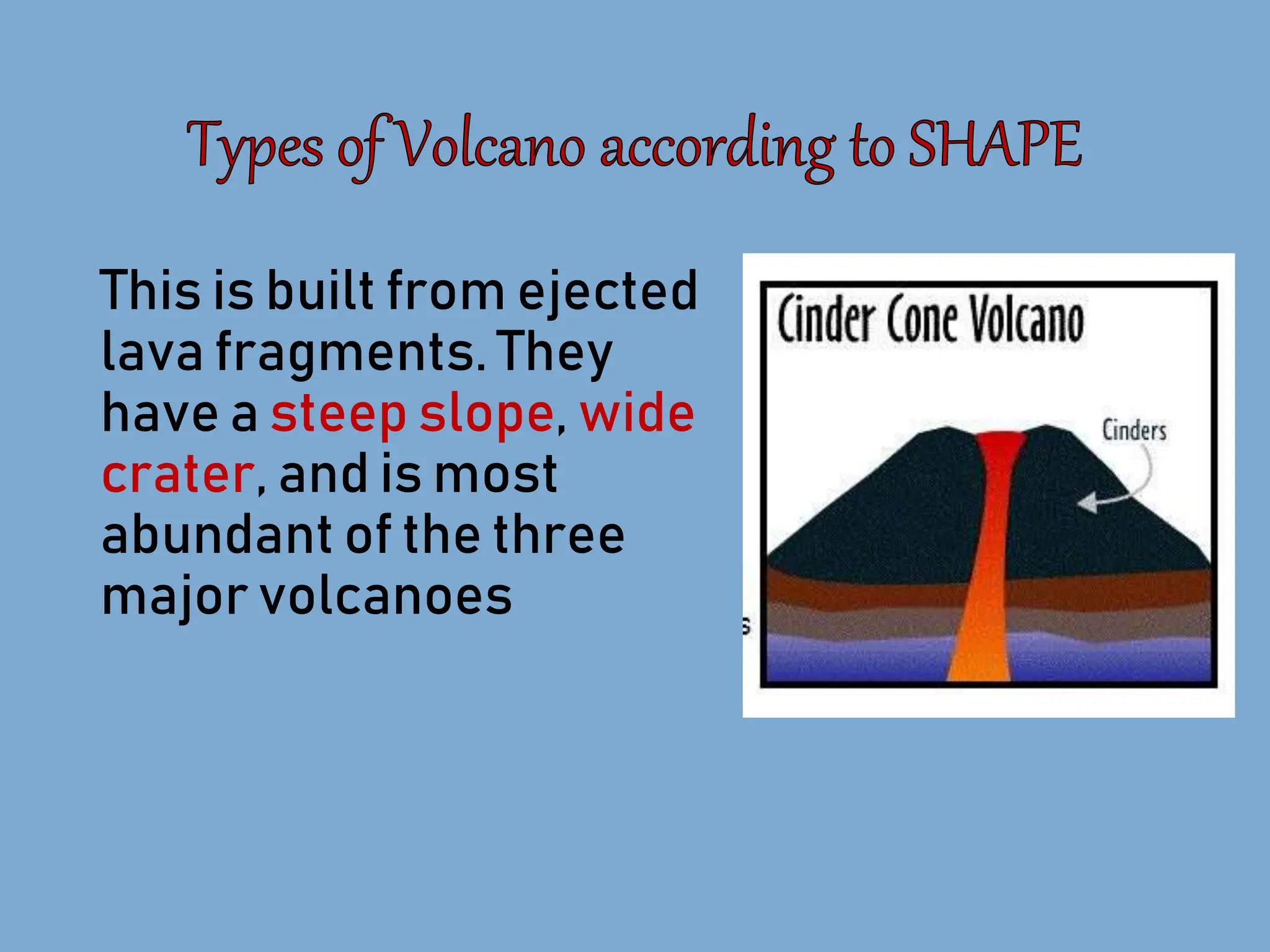 types of volcano according to structures | PPTX