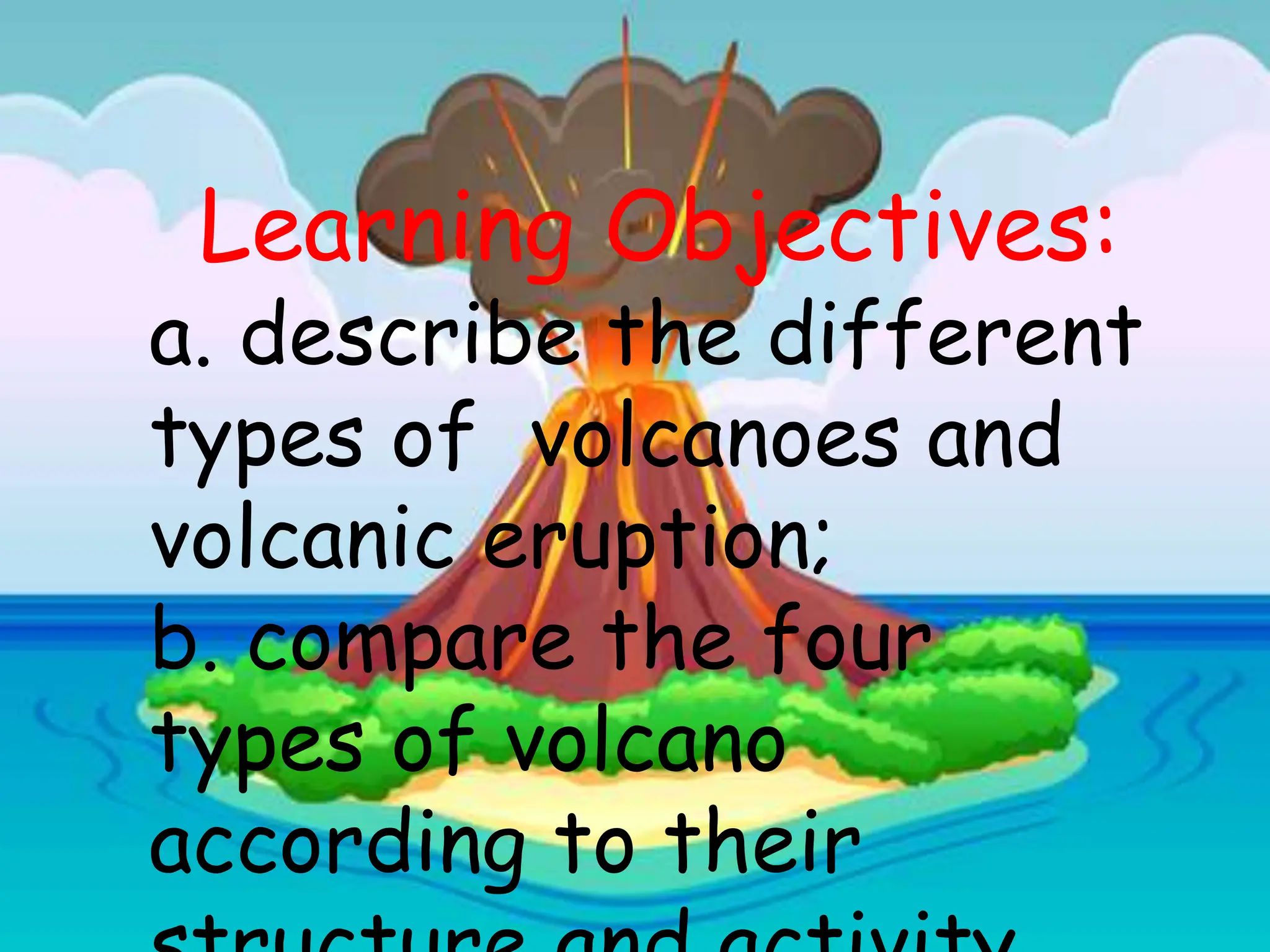 types of volcano according to structures | PPTX