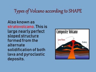 types of volcano according to structures | PPTX
