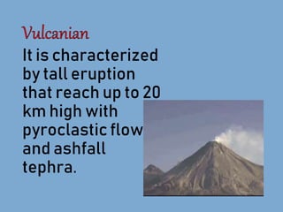 types of volcano according to structures | PPTX