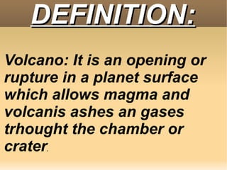 Types of volcanoes fatoumata camara 4ºA | ODP