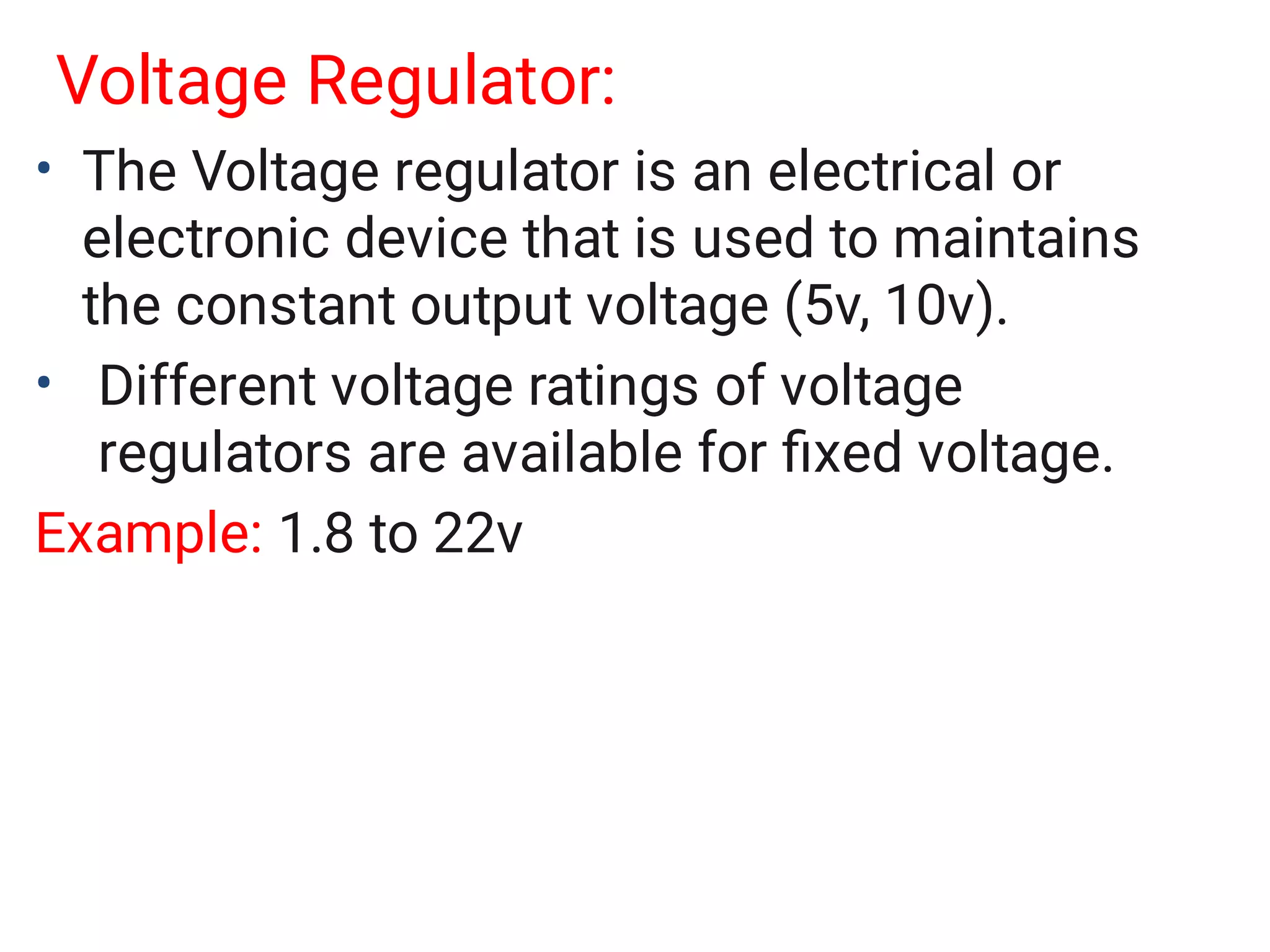 types of voltage regulator and DC power supply notes.pdf