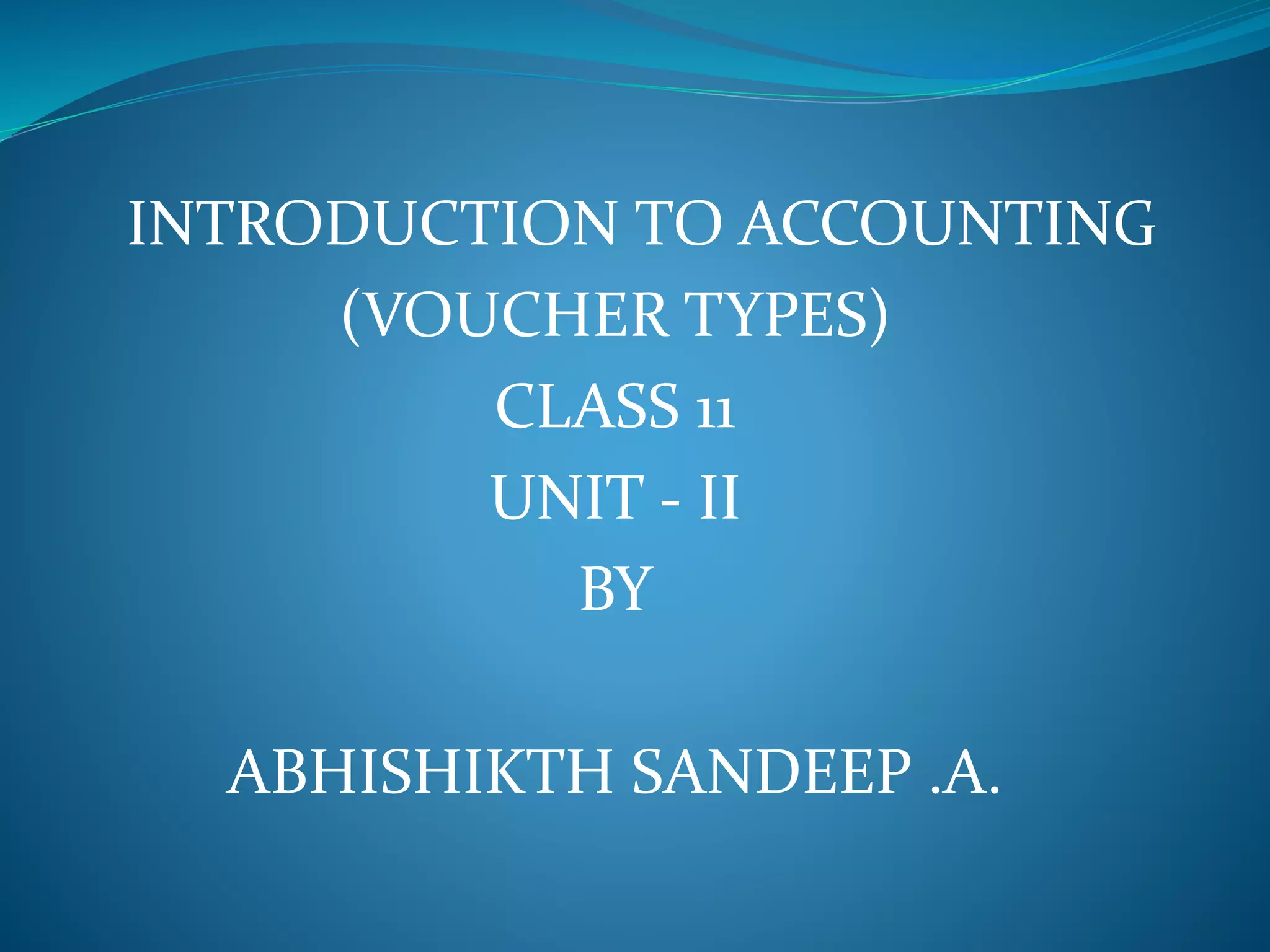 Types of vouchers | PPTX