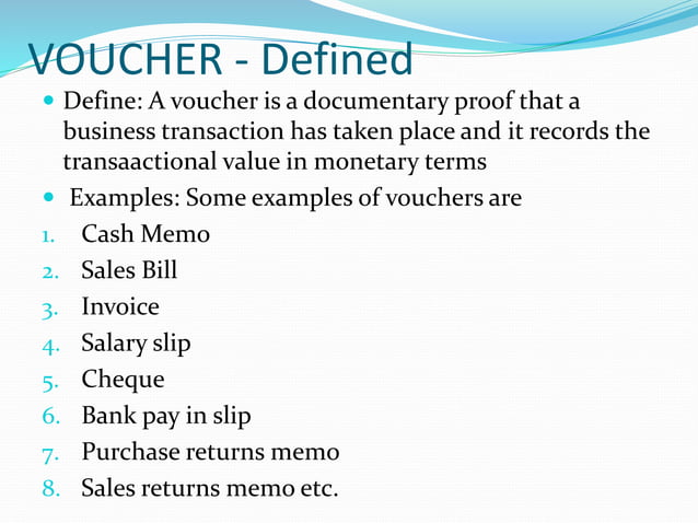 Types of vouchers | PPTX