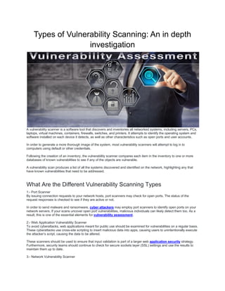 Types of Vulnerability Scanning An in depth investigation.pdf