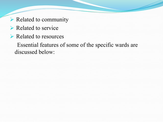 Types of ward | PPTX