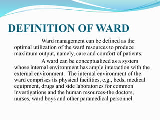 Types of ward | PPTX