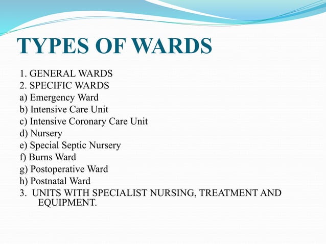 Types of ward