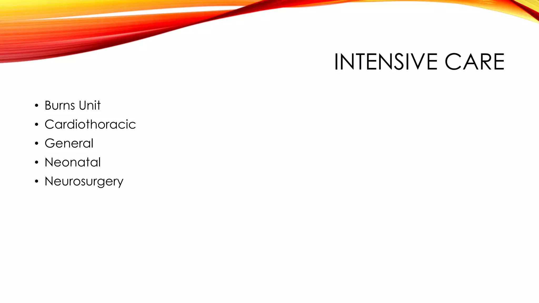 Types of wards in Single & Multispeciality Hospital | PPTX