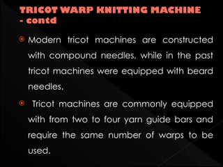 TYPES OF WARP KNIT in garment industry.pptx