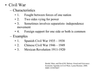 Types of war unit 5 | PPT