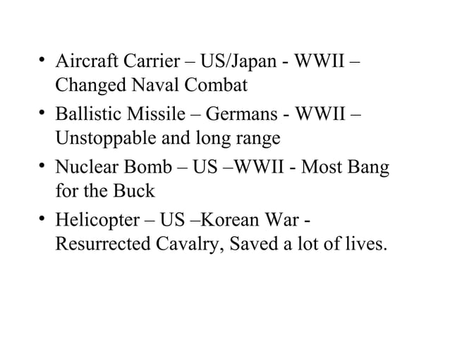 Types of war unit 5 | PPT