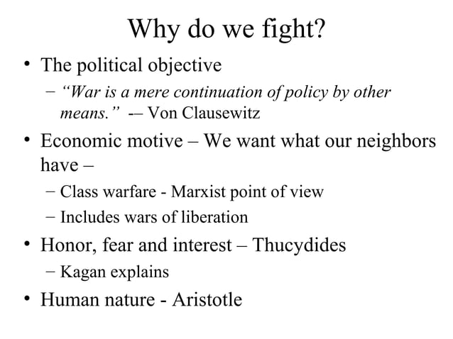 Types of war unit 5 | PPT