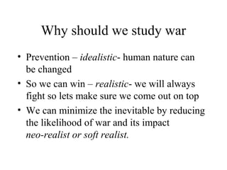 Types of war unit 5 | PPT