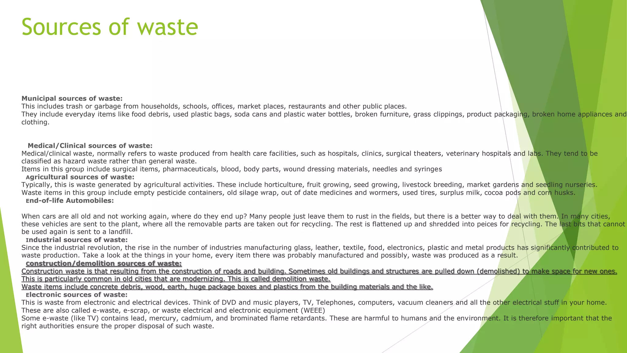Types of waste | PPTX